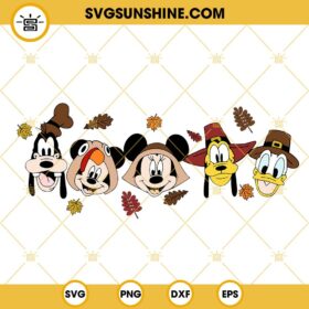 Mickey Gobble SVG, Mickey Thanksgiving SVG, Fall, Autumn SVG PNG DXF ...