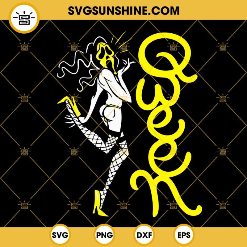 Ghostface Queen Sexy SVG, Scream Girl SVG, Scary Movie SVG, Funny ...