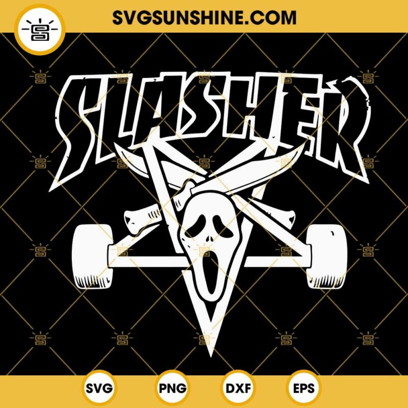 Ghostface Slasher Skateboard SVG, Scream Movie SVG, Horror Halloween ...