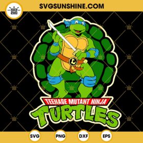 Leonardo Teenage Mutant Ninja Turtles SVG, Blue Ninja Turtle SVG PNG ...