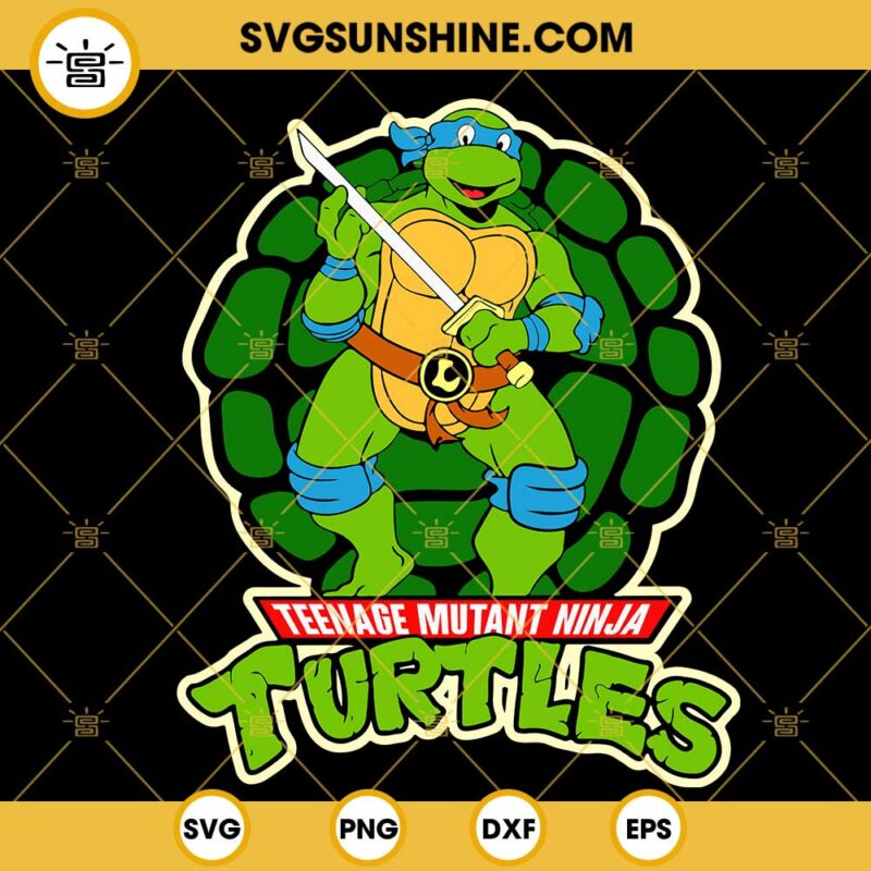Leonardo Teenage Mutant Ninja Turtles SVG, Blue Ninja Turtle SVG PNG ...
