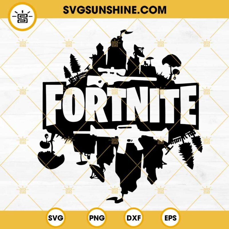 Fortnite SVG, Gaming SVG, Video Game Online SVG PNG DXF EPS Cricut Files