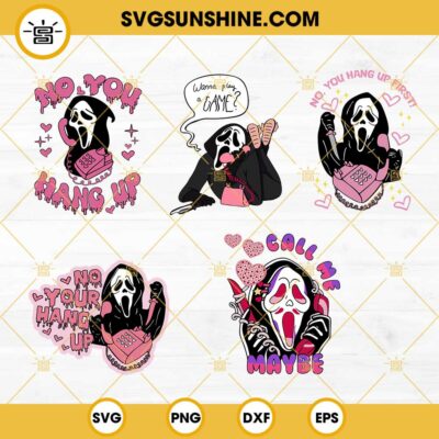 Ghostface Calling SVG Bundle, No You Hang Up SVG, Ghostface Scream ...