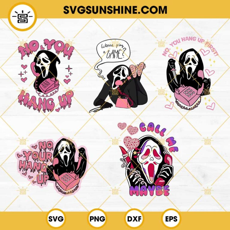 Ghostface Calling SVG Bundle, No You Hang Up SVG, Ghostface Scream ...