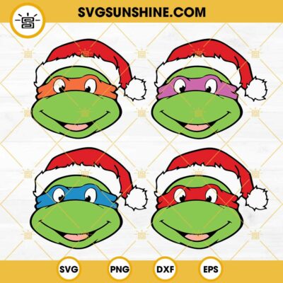 Ninja Turtles Santa Hat SVG Bundle, Teenage Mutant Ninja Turtles ...