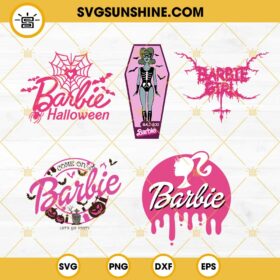 Halloween Barbie SVG Bundle, Mali Boo Barbie SVG, Barbie Halloween ...