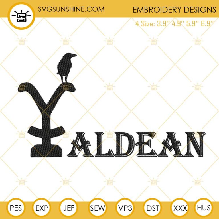 Aldean Yellowstone Logo Embroidery Designs, Jason Aldean Embroidery ...
