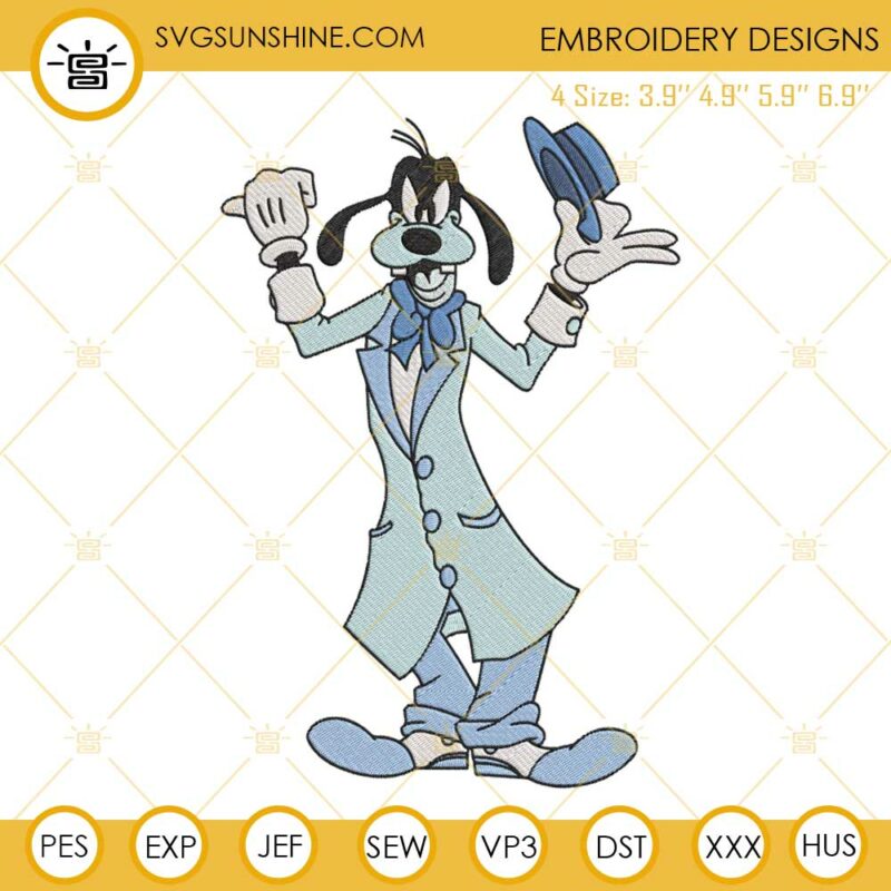 Goofy Hitchhiking Ghosts Embroidery Designs, Disney Goofy Haunted ...