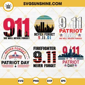 911 SVG, Patriot Day SVG, We Will Never Forget 9 11 SVG, Stars American ...