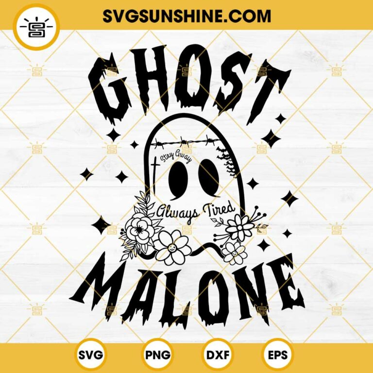 Ghost Malone SVG, Funny Ghost SVG, Halloween Cute Ghost SVG PNG DXF EPS ...