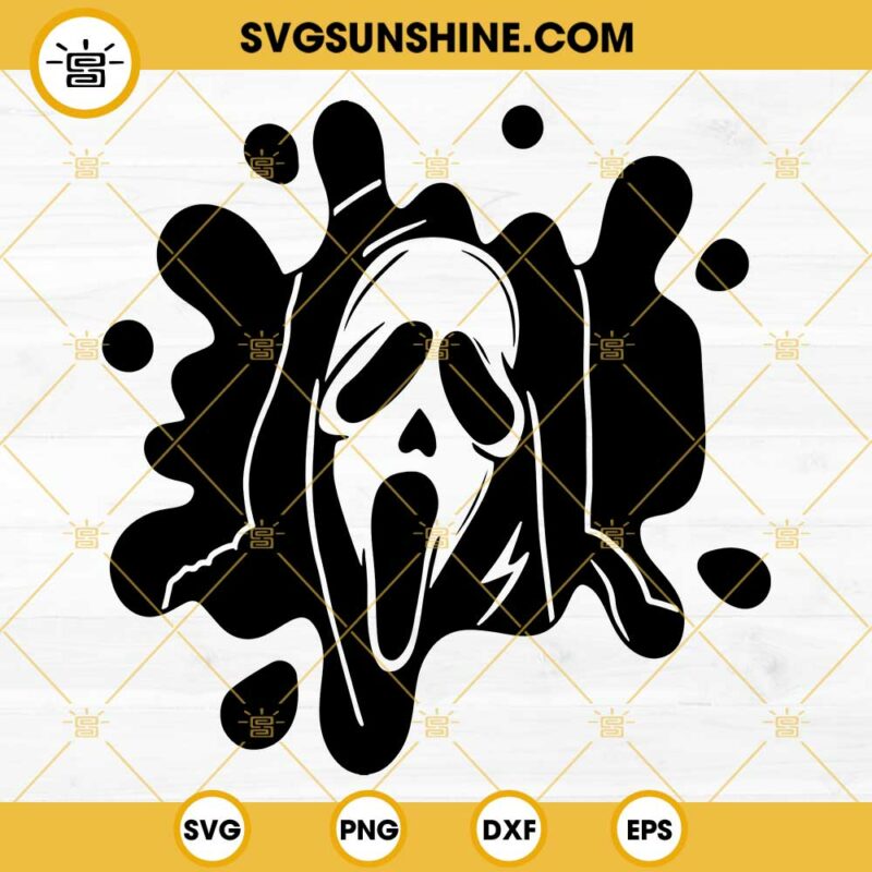 Ghostface Blood Effect SVG PNG DXF EPS Cricut