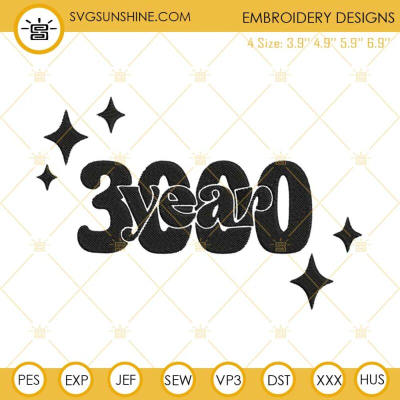 Year 3000 Jonas Brothers Embroidery Design Files