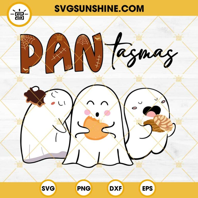 Pantasmas Ghost Halloween SVG, Spooky Conchas SVG, Halloween Concha ...