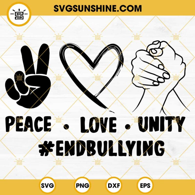 Unity Day SVG, Orange Kids 2021 Anti Bullying Love Sign Language SVG ...
