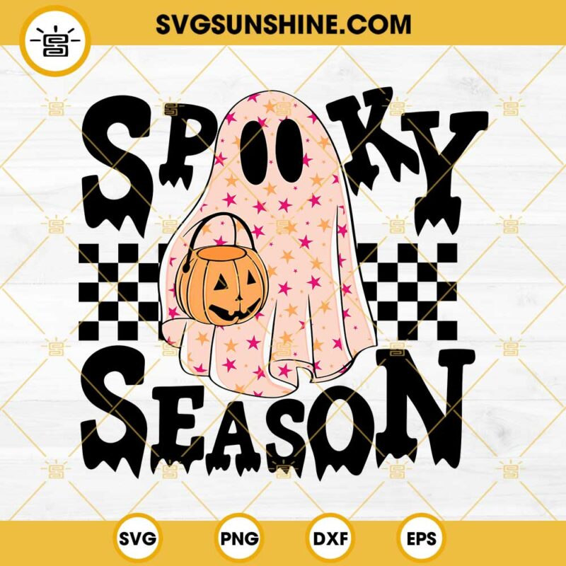 Spooky Season SVG, Boo Ghost SVG, Halloween SVG