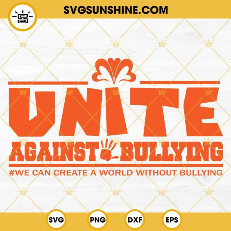 Unity Day SVG, Orange Kids 2021 Anti Bullying Love Sign Language SVG ...