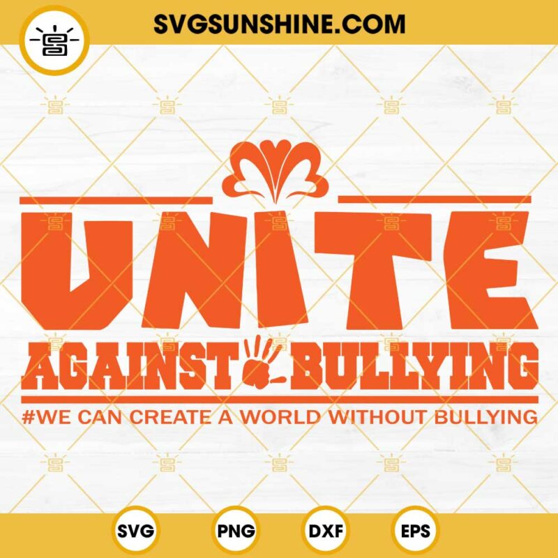 Unity Day SVG, Orange Kids 2021 Anti Bullying Love Sign Language SVG ...