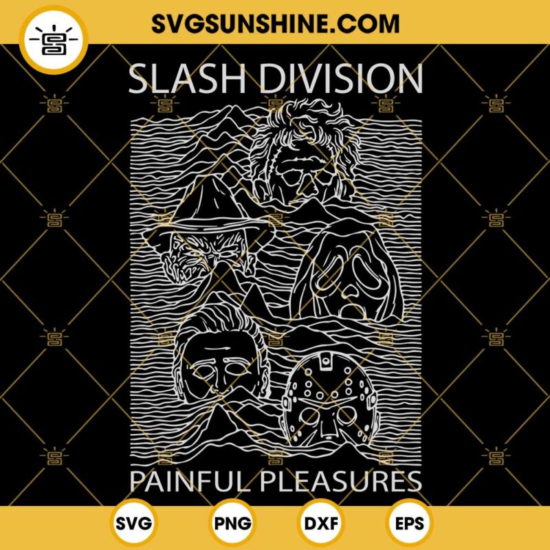 Slash Division Painful Pleasures SVG, Horror Characters SVG, Trending ...
