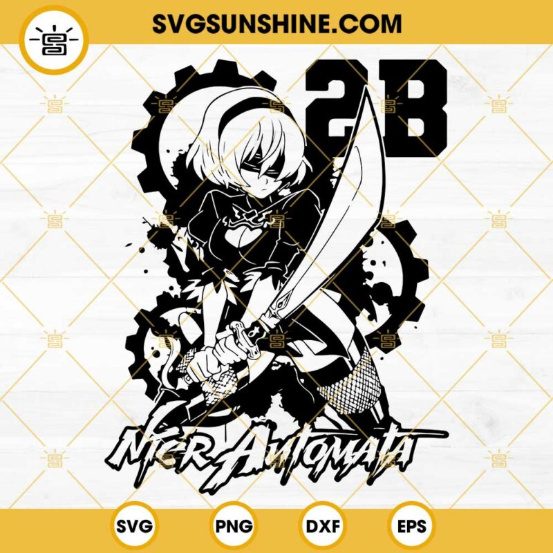 2B SVG, NieR Automata SVG PNG DXF EPS