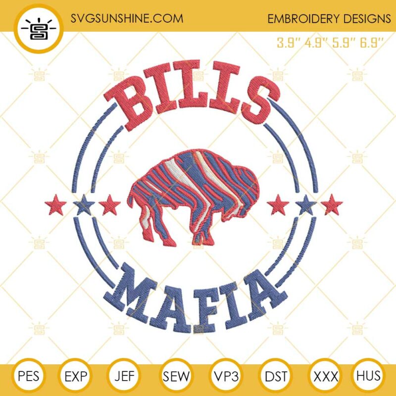 Buffalo Bills Mafia Embroidery Design Files