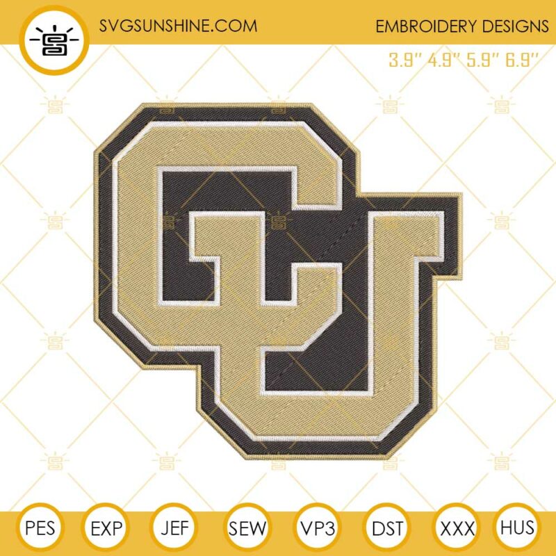 Colorado Buffaloes Football Logo Embroidery Designs