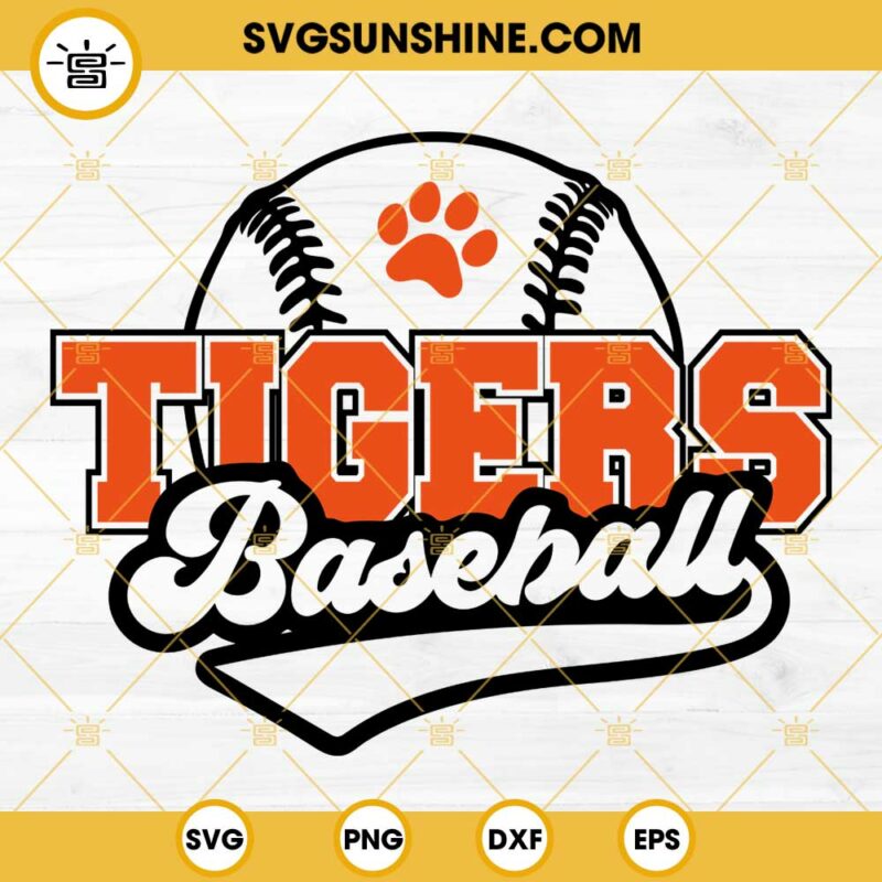 Detroit Tigers Baseball SVG, Tigers Baseball Logo SVG PNG DXF EPS Cut Files