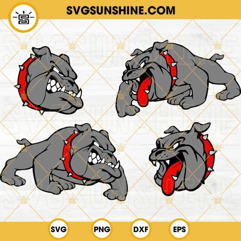 Georgia Bulldogs SVG Bundle, Bulldogs Face Football SVG PNG DXF EPS Cut ...