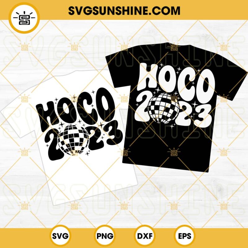 Hoco 2023 SVG, Hoco 2023 Disco Ball Bundle SVG PNG DXF EPS Cut File
