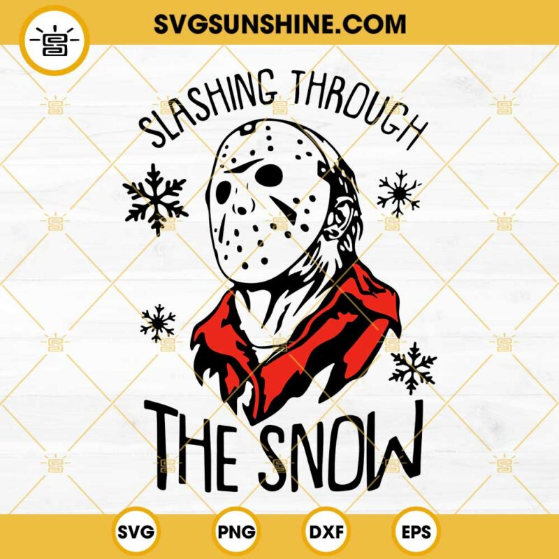 Jason Voorhees Slashing Through The Snow SVG, Jason Voorhees Christmas ...