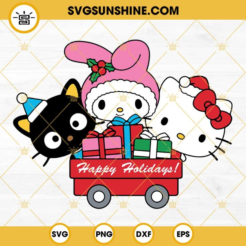 Kitty Chococat My Melody Merry Christmas SVG, Hello Kitty And Friends ...