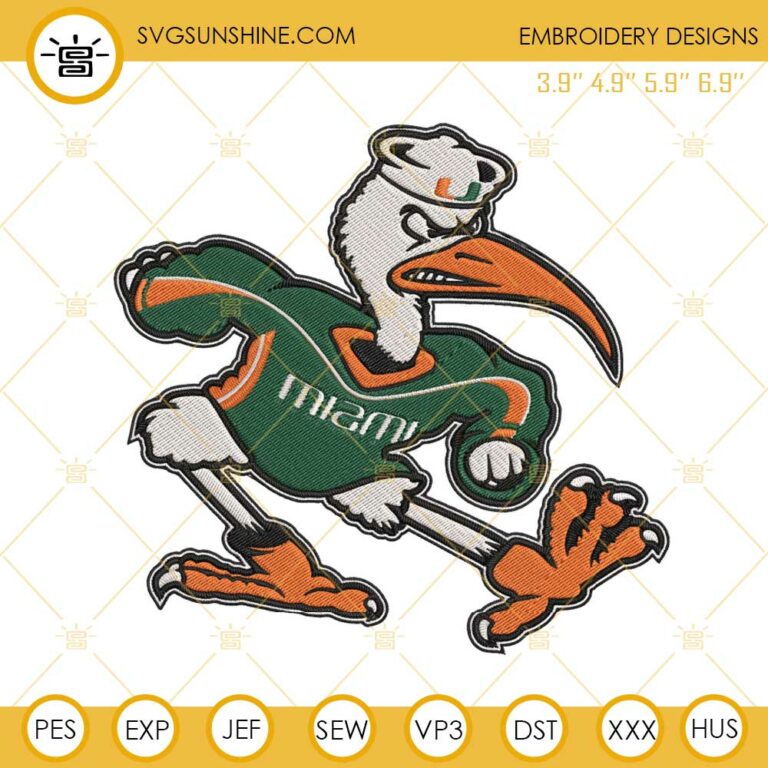 Miami Sebastian Logo Embroidery Design Files