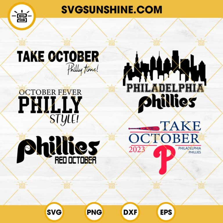 Phillies Take October SVG Bundle, Philadelphia Phillies SVG, Red ...