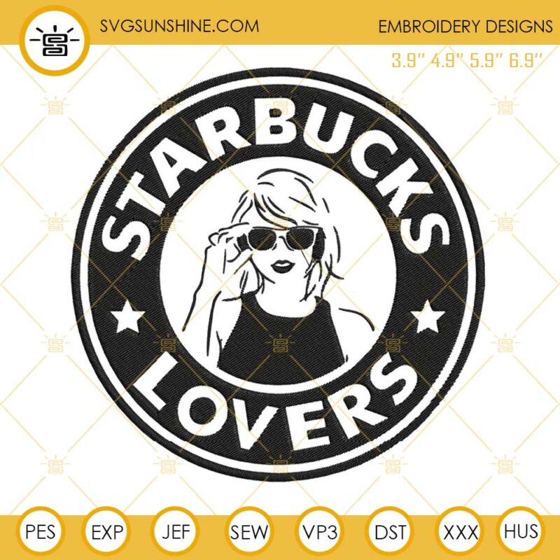 Taylor Swift Starbucks Lovers Embroidery Designs