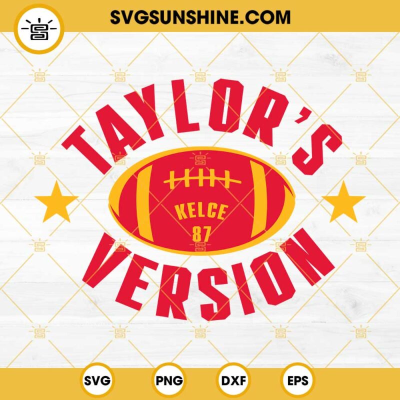 Taylor's Version Kelce 87 SVG, Taylor Swift Travis Kelce SVG PNG DXF ...