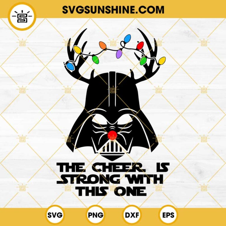 Darth Vader Rudolph Christmas SVG, Star Wars Christmas Light SVG EPS ...