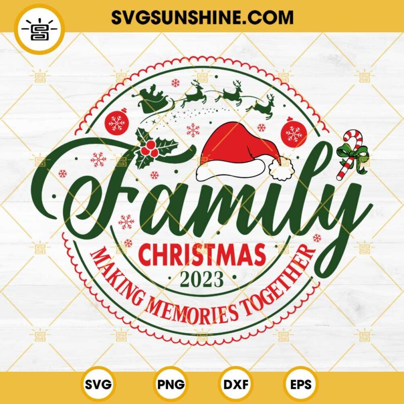 We Are Family 2023 SVG, Family Christmas 2023 SVG, Christmas With Heart ...