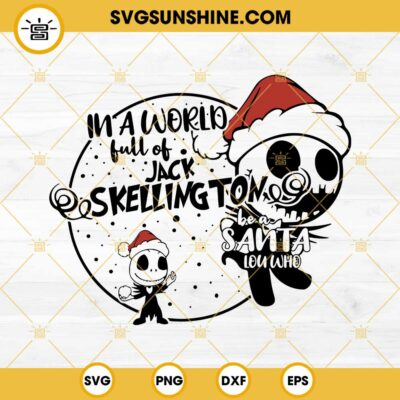Sandy Claws Believer Jack SVG, Jack Skellington Santa Claus SVG, The ...