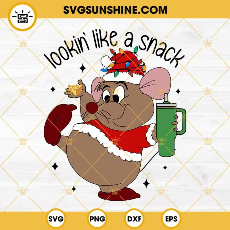 Lookin' Like A Snack Gus Gus Christmas Stanley Tumbler SVG PNG DXF EPS ...
