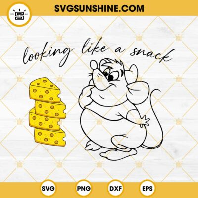 Looking Like A Snack Svg, Cute Gus Gus Mouse Svg, Mouse Cheese Svg