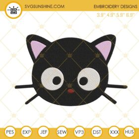 Chococat Face Embroidery Design Files