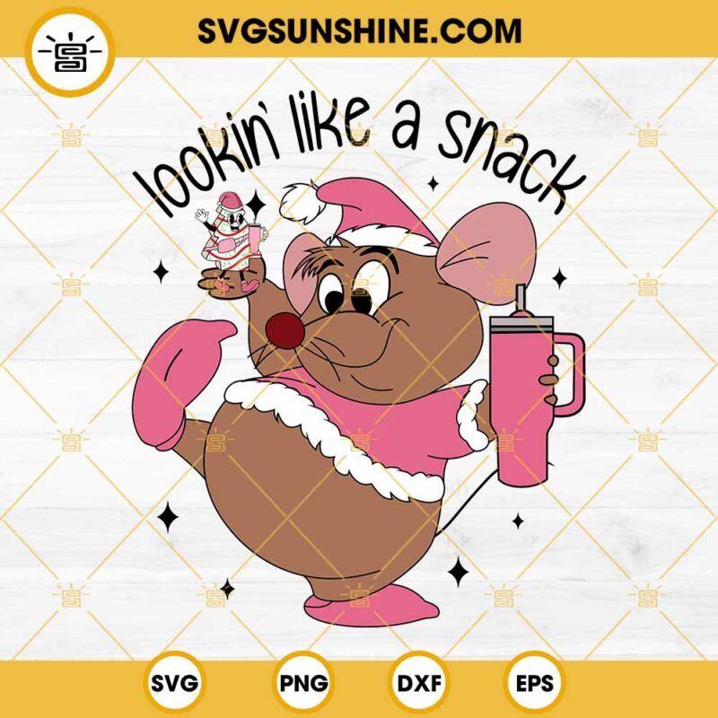 Pink Gus Gus Christmas Svg, Lookin' Like A Snack Svg, Gus Gus Christmas ...