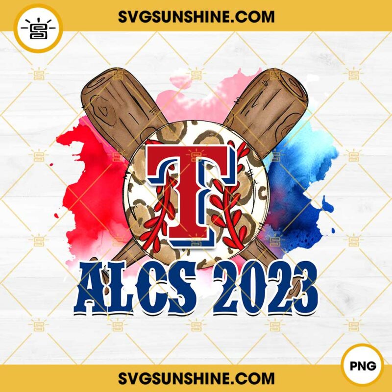 Texas Rangers ALCS 2023 Water Color PNG, Texas Rangers World Series ...