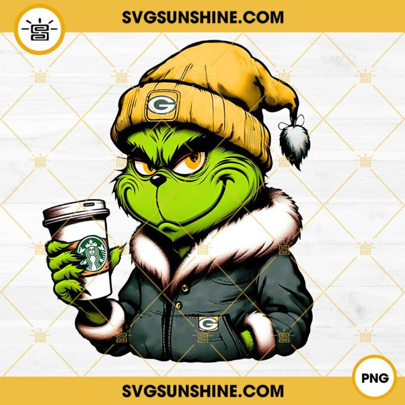Grinch Green Bay Packers Drink Starbucks PNG