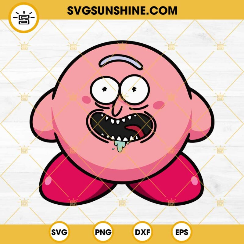Kirby Pickle Rick SVG, Rick and Morty SVG PNG EPS DXF File