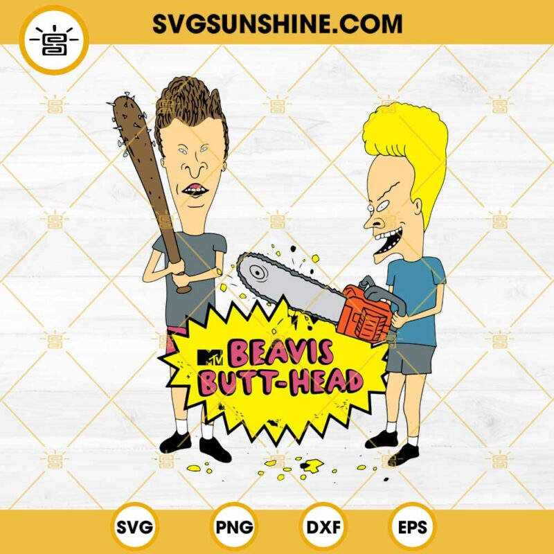 Beavis And Butthead SVG, The Faces Of The Great 90s TV Series SVG, File ...