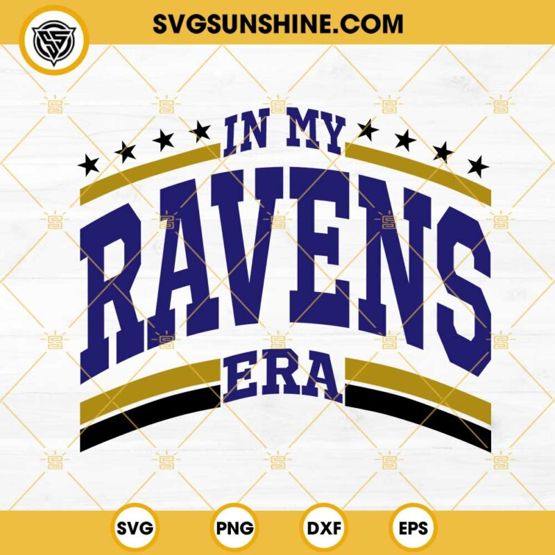 In My Ravens Era SVG, Baltimore Ravens And Taylor Swift SVG