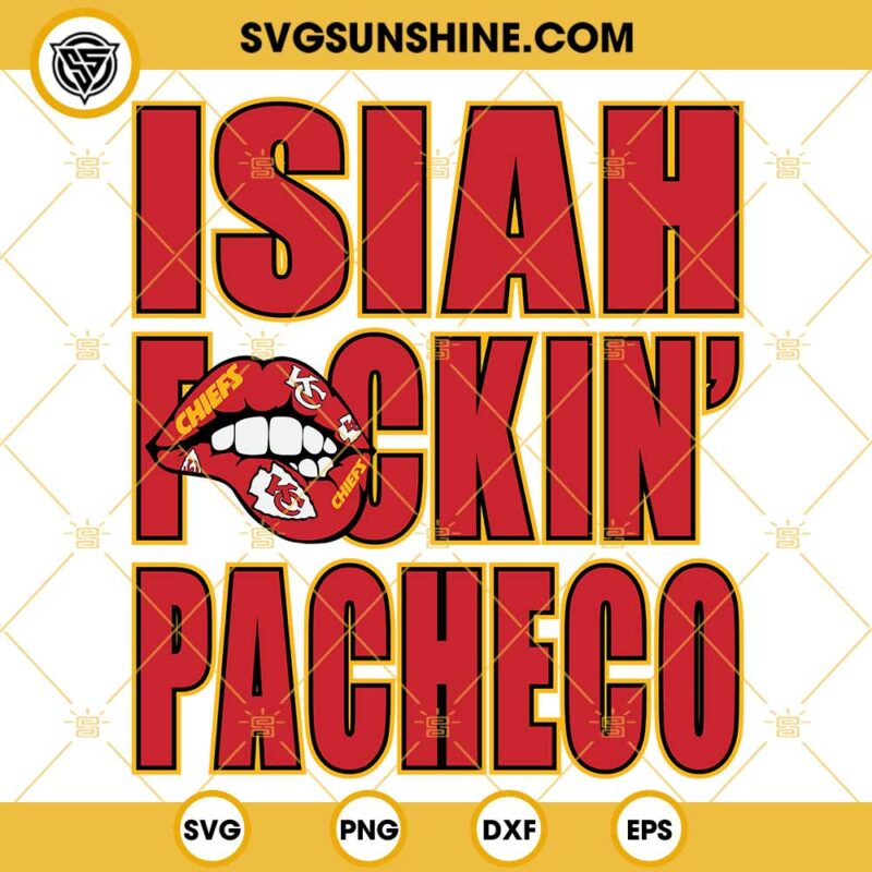 Isiah Pacheco SVG, Kansas City Chiefs Players SVG PNG DXF EPS