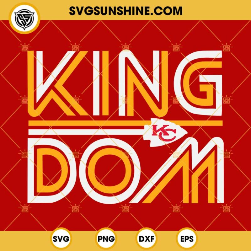 KC Kingdom SVG, Red Kingdom SVG, Kansas City Chiefs Football SVG ...