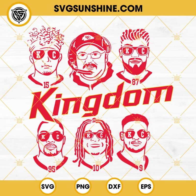 Kc Chiefs Kingdom SVG, Kansas City Chiefs Players SVG, Chiefs SVG ...