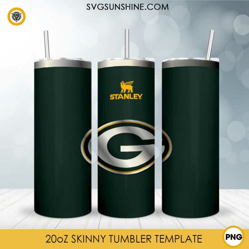 Green Bay Packers Football Stanley Cup 20oz Tumbler Wrap PNG File